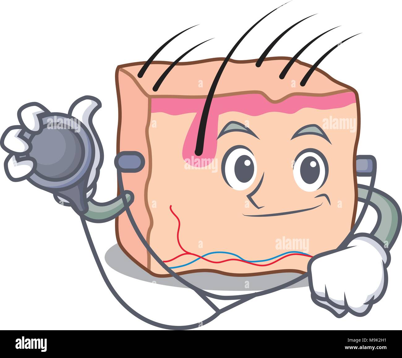 Doctor skin character cartoon style Stock Vector Image & Art - Alamy