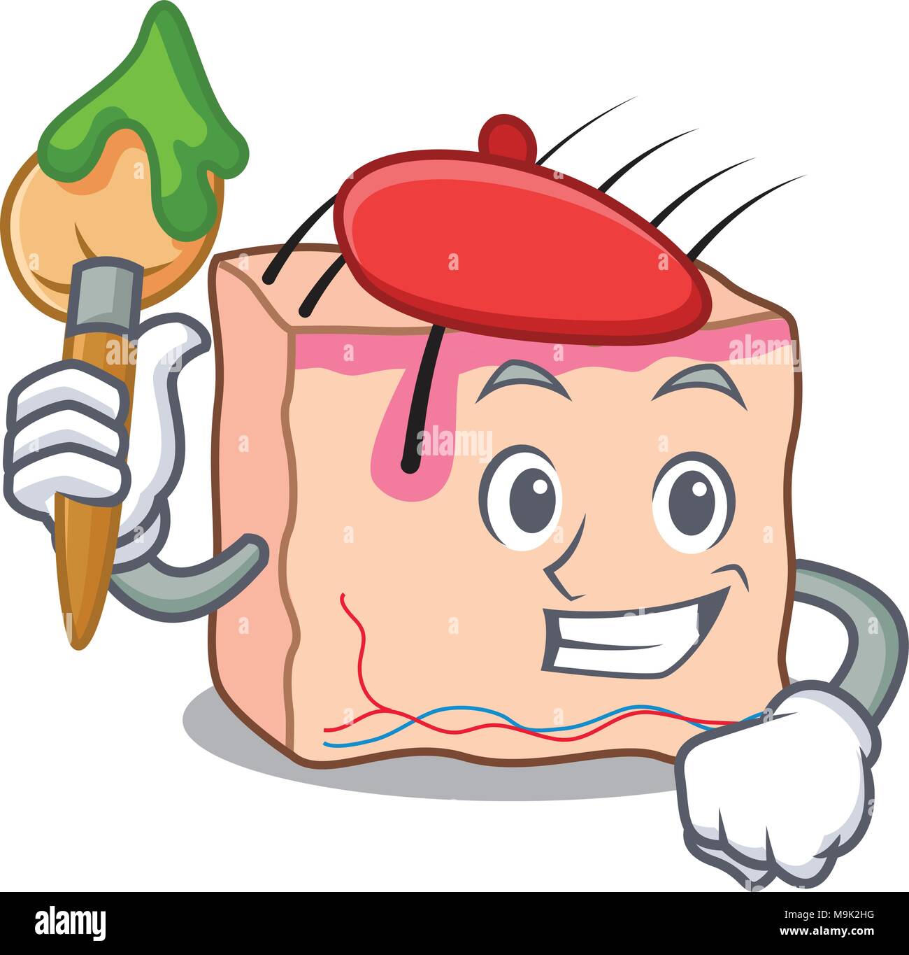 Artist skin character cartoon style Stock Vector Image & Art - Alamy