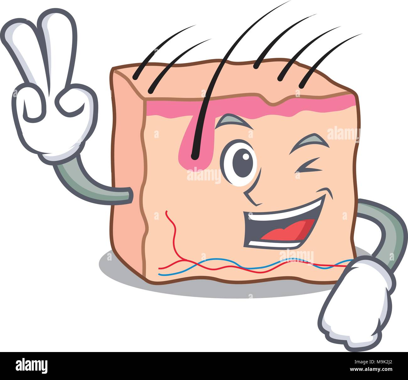 Two finger skin character cartoon style Stock Vector Image & Art - Alamy