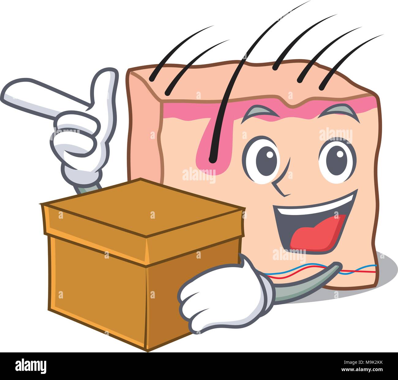 With box skin character cartoon style Stock Vector Image & Art - Alamy
