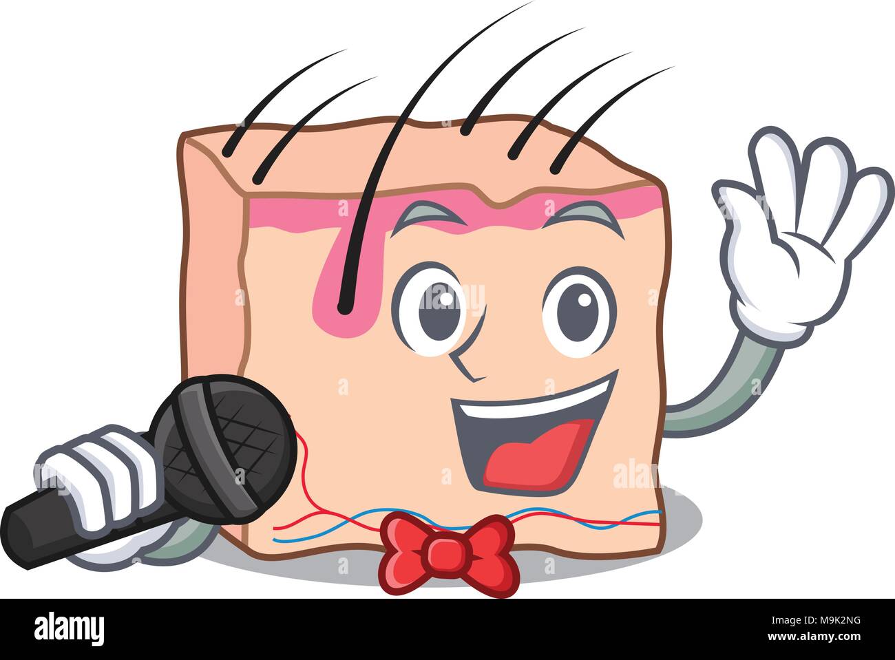 Singing skin mascot cartoon style Stock Vector Image & Art - Alamy