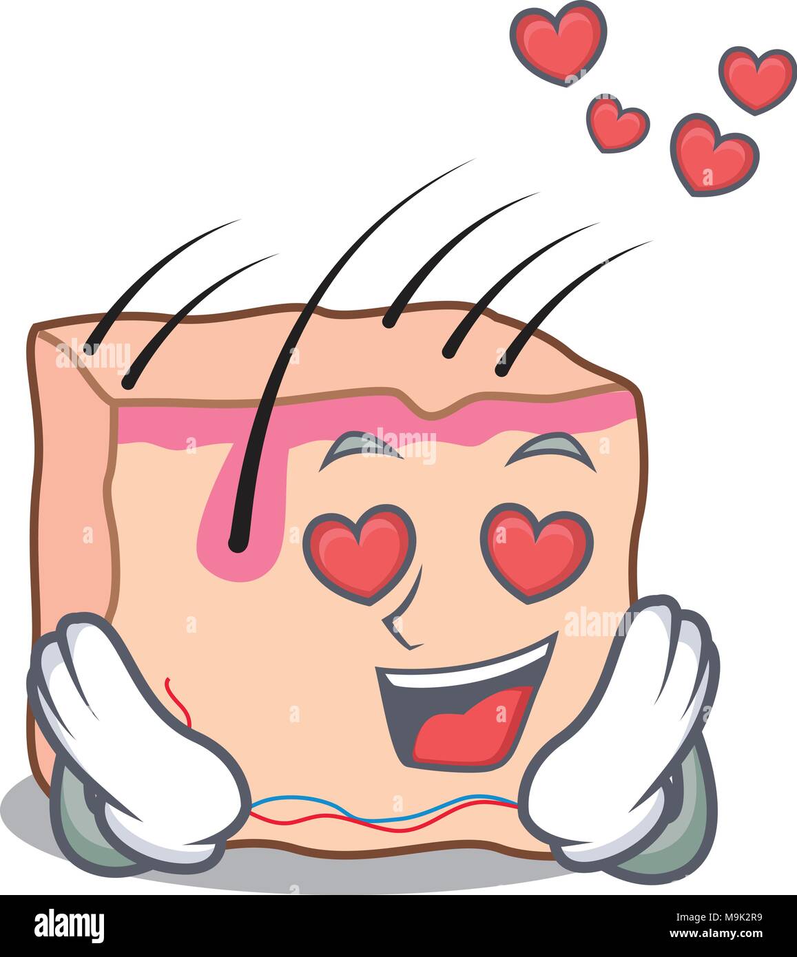 In love skin mascot cartoon style Stock Vector Image & Art - Alamy