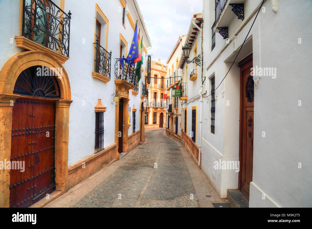 Ronda streets in historic city center Stock Photo - Alamy