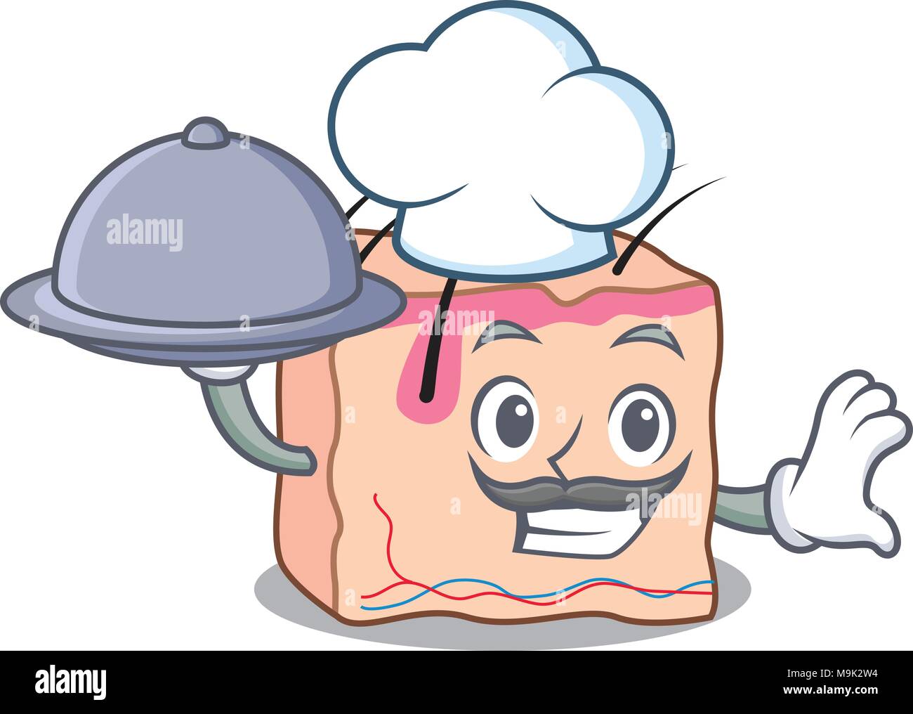 Chef with food skin mascot cartoon style Stock Vector Image & Art - Alamy