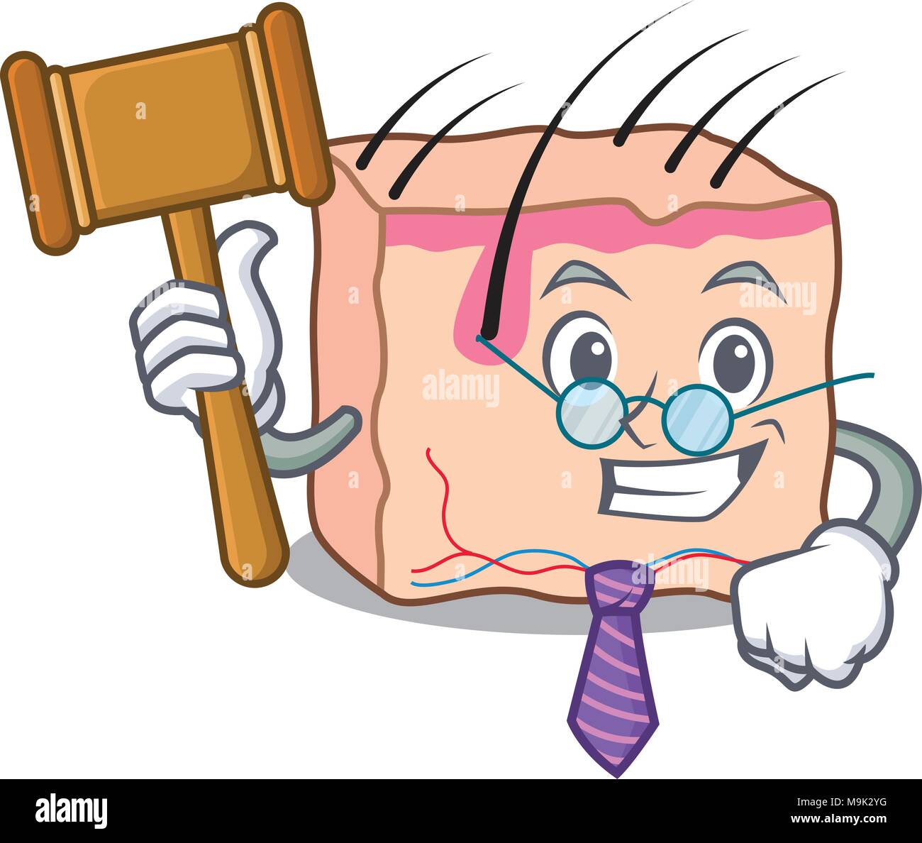 Judge skin mascot cartoon style Stock Vector Image & Art - Alamy