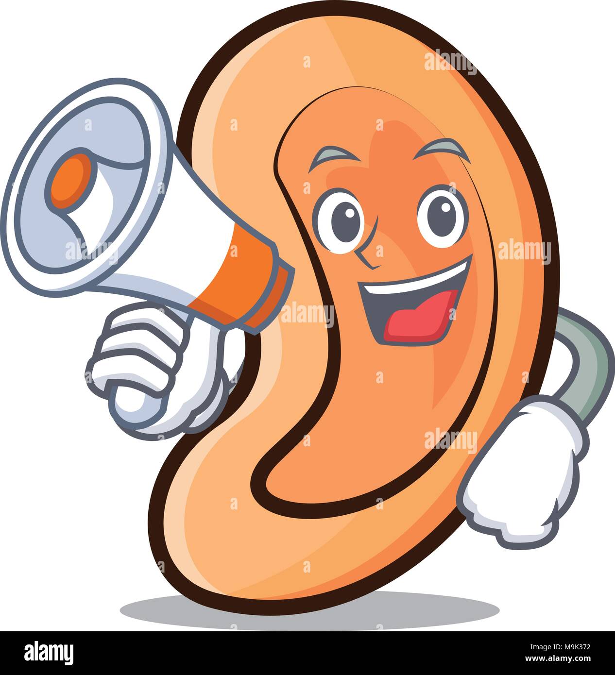 With megaphone Ear character cartoon style Stock Vector Image & Art - Alamy