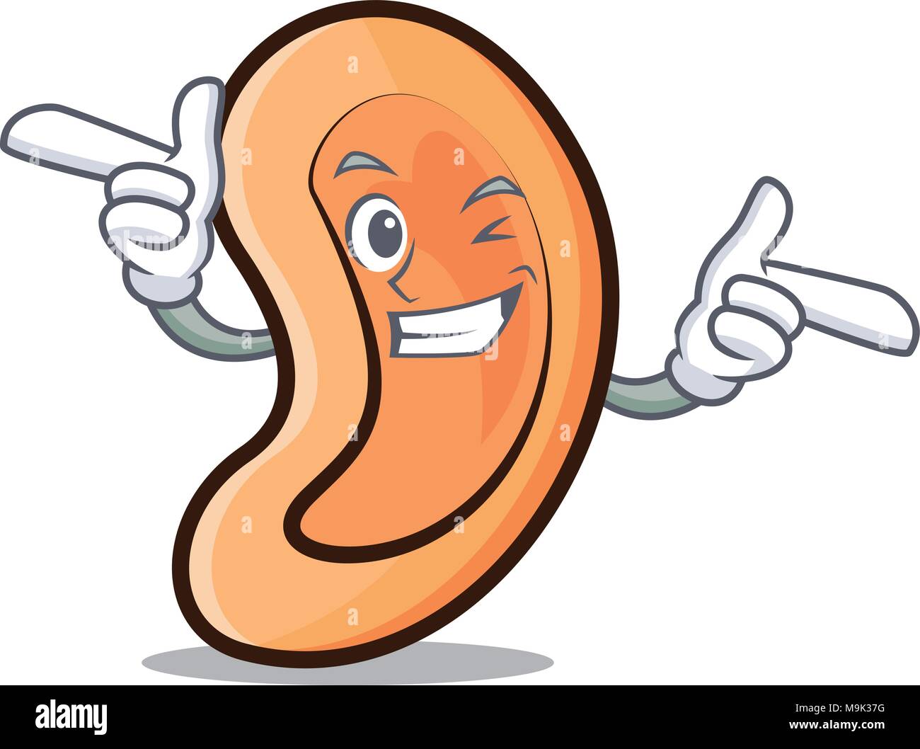 Wink Ear character cartoon style Stock Vector Image & Art - Alamy