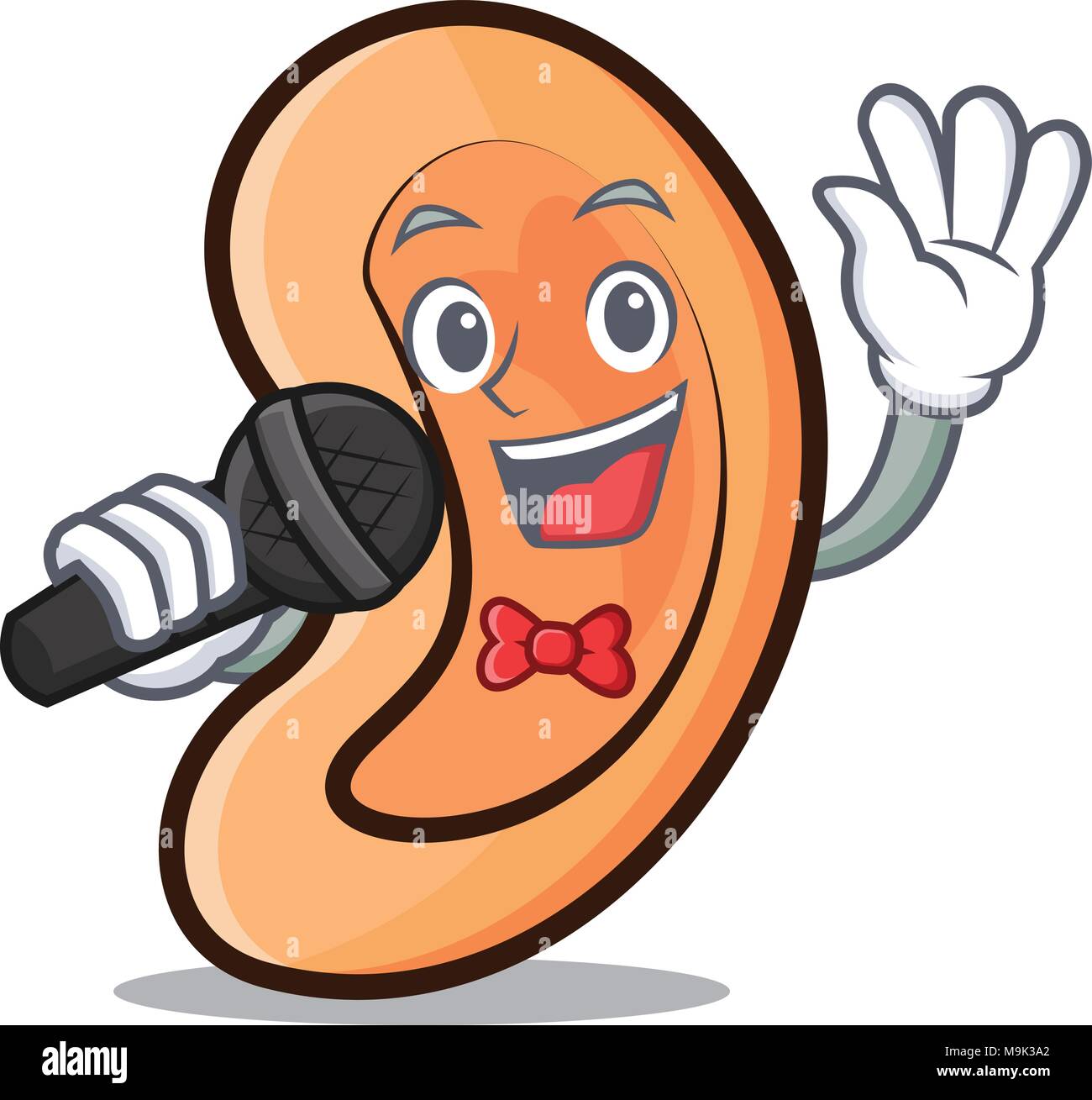 Singing Ear mascot cartoon style Stock Vector Image & Art - Alamy