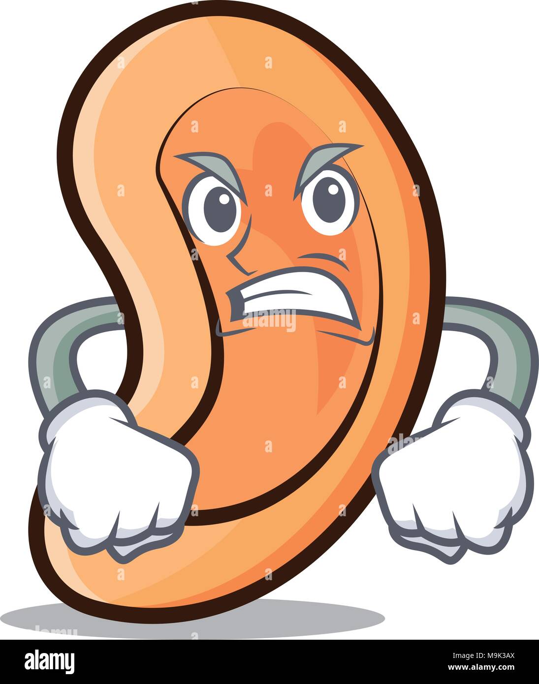 Angry Ear mascot cartoon style Stock Vector Image & Art - Alamy