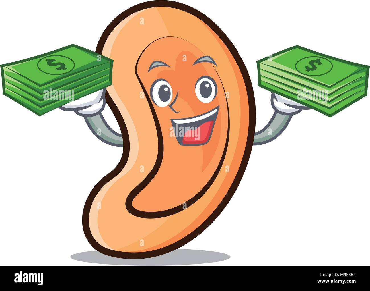 With money Ear mascot cartoon style Stock Vector Image & Art - Alamy