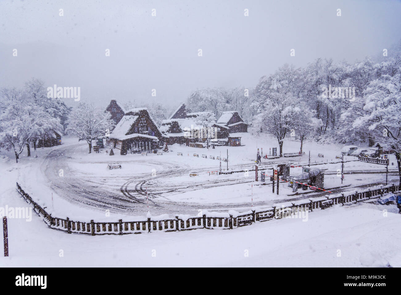 Gifu, Japan - December 12, 2013: Shirakawago, world heritage village ...