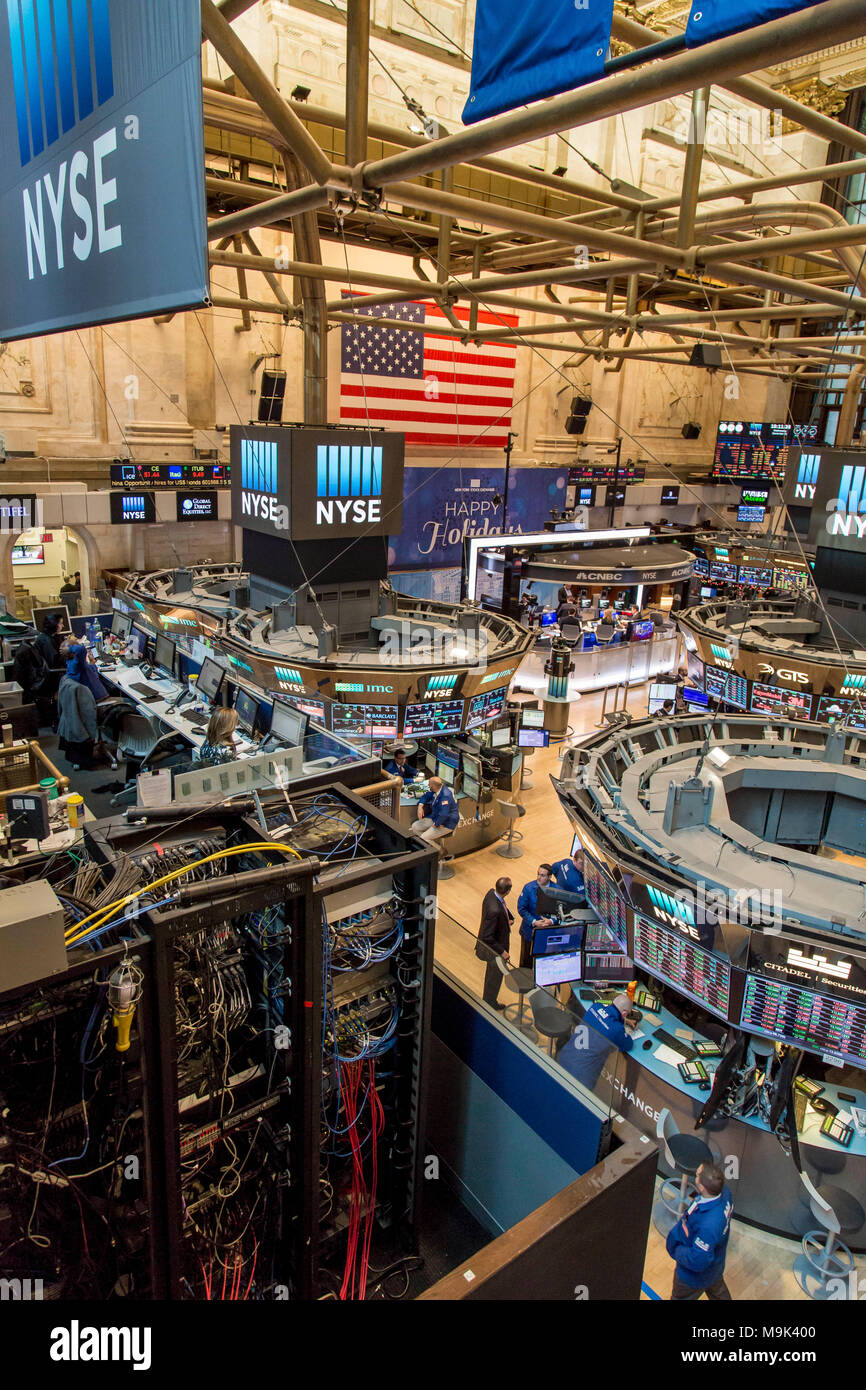 Cables, computers and a birds-eye view of the New York Stock Exchange ...