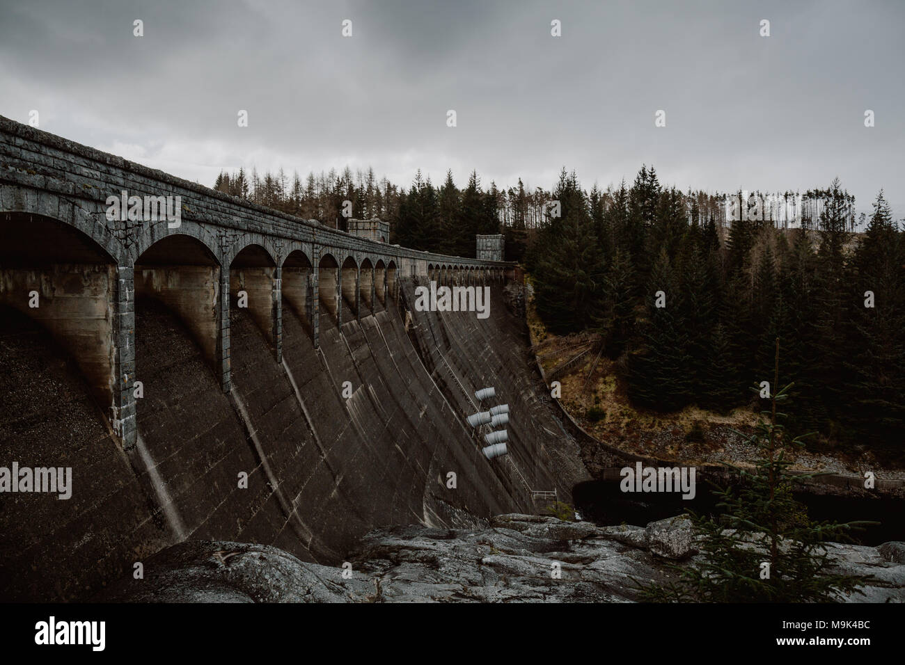 Laggan Dam and Roy bridge on River Spean in Scottish Highlands ...