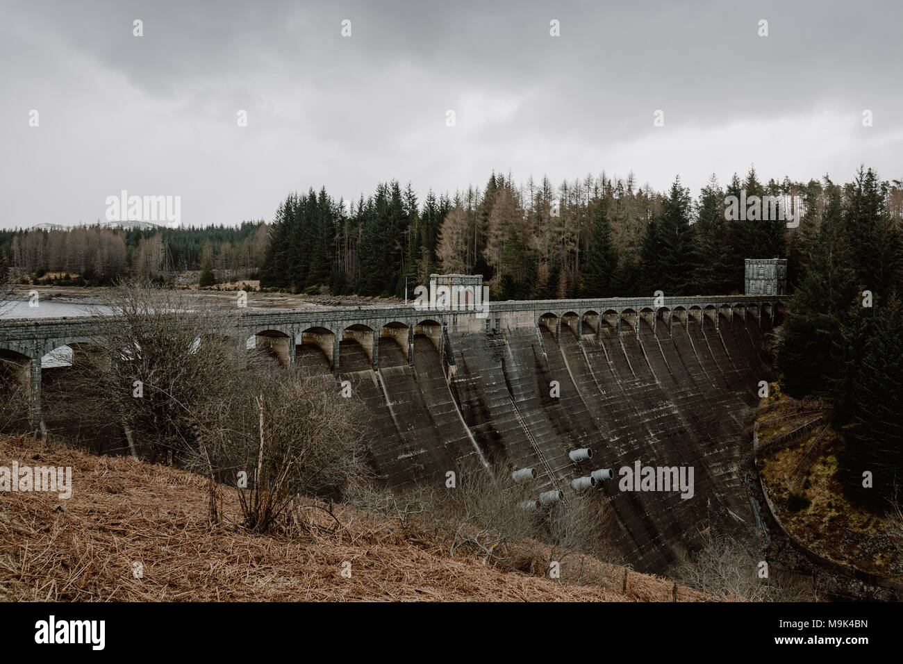 Laggan Dam and Roy bridge on River Spean in Scottish Highlands ...