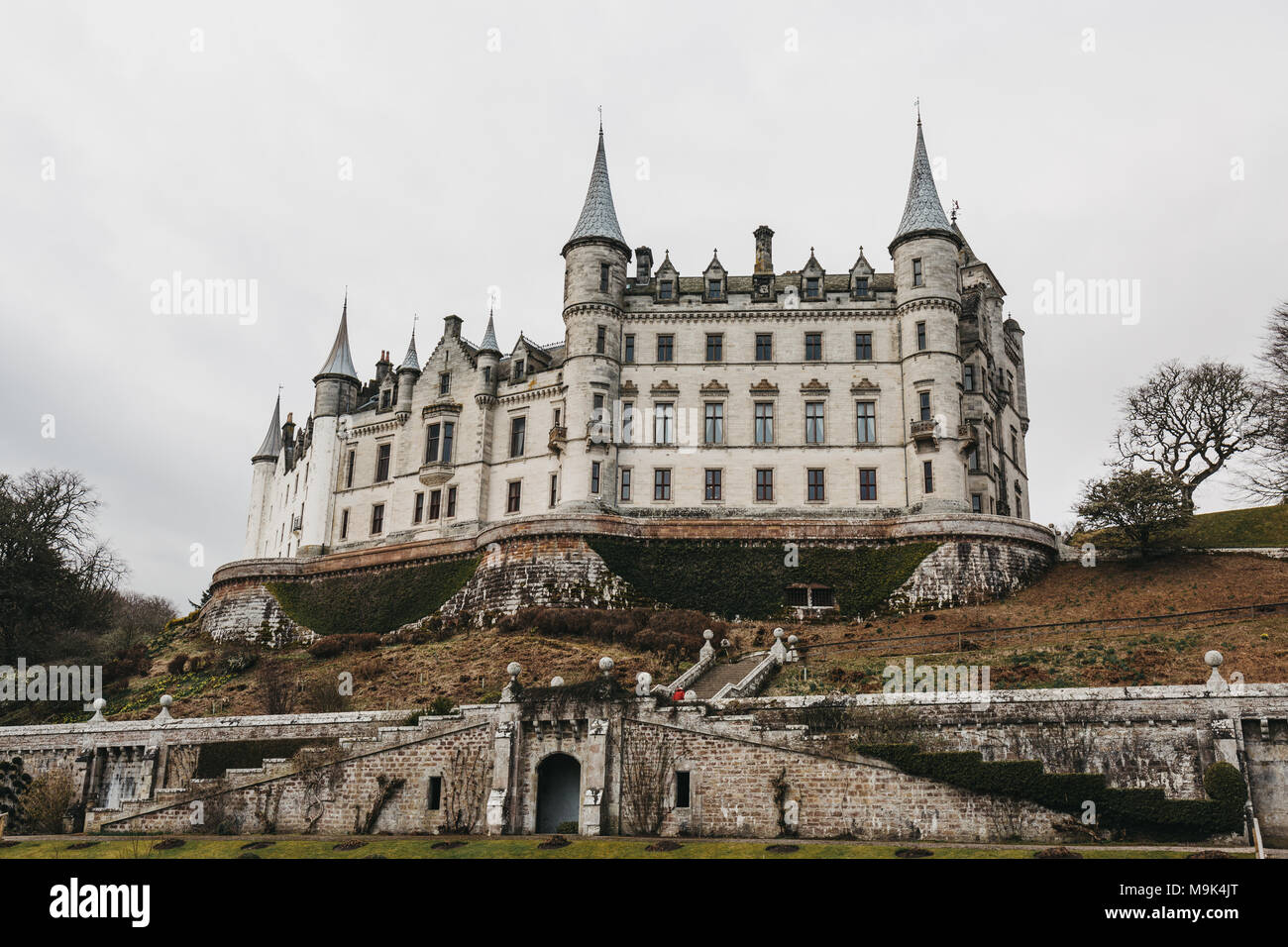 View of Dunrobin Castle in Golspie, Scotland Stock Photo - Alamy