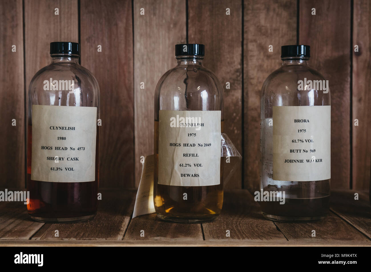 Whiskey bottles production hi-res stock photography and images - Alamy