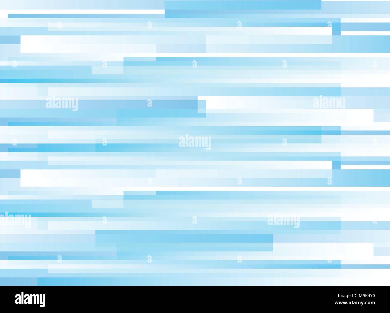 Abstract horizontal pattern light blue geometric overlap on white ...