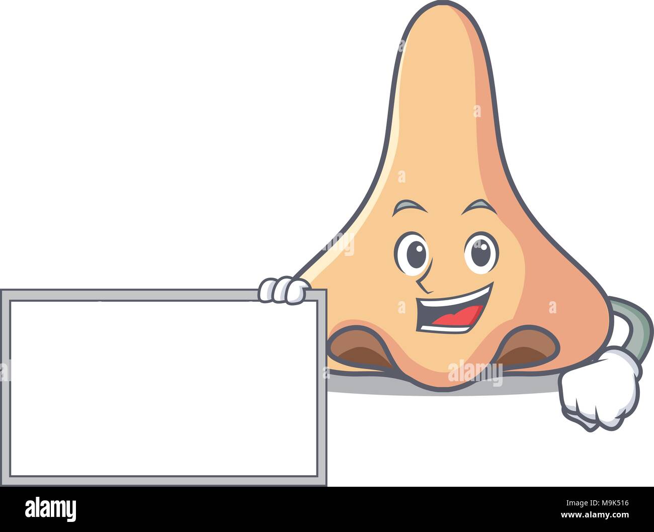 With board nose character cartoon style Stock Vector Image & Art - Alamy