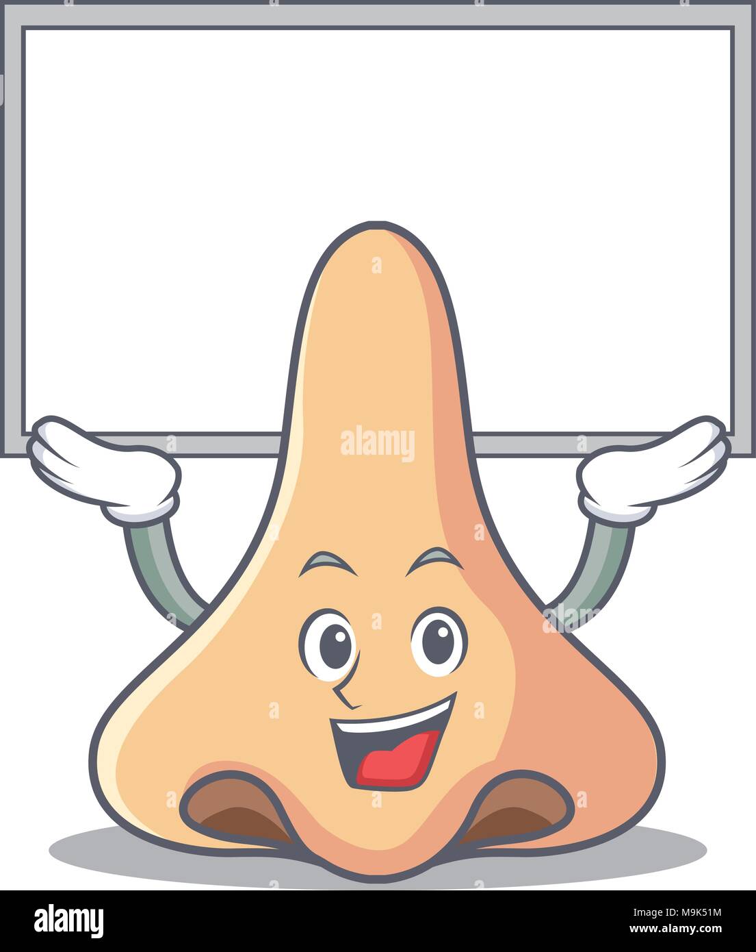 Up board nose character cartoon style Stock Vector Image & Art - Alamy