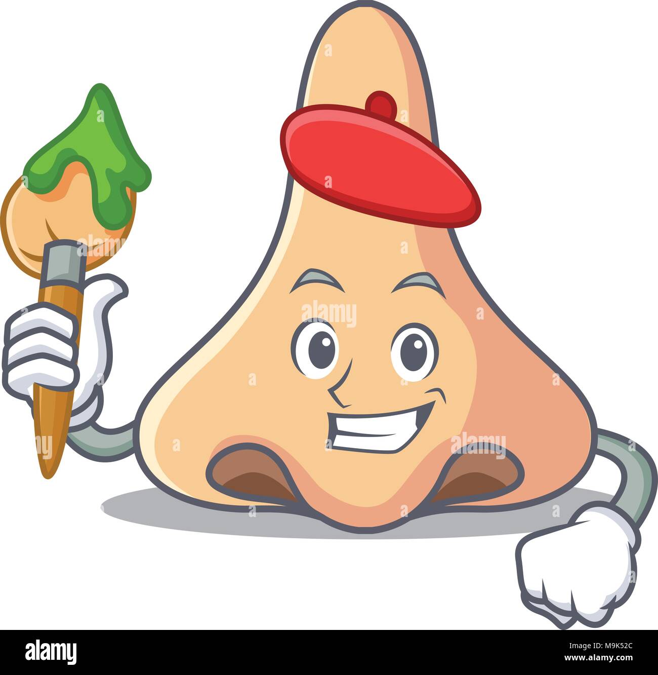 Artist nose character cartoon style Stock Vector Image & Art - Alamy