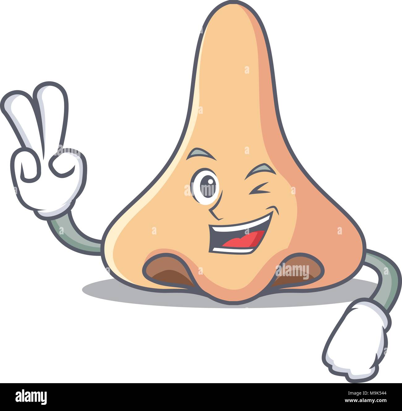 Two finger nose character cartoon style Stock Vector Image & Art - Alamy