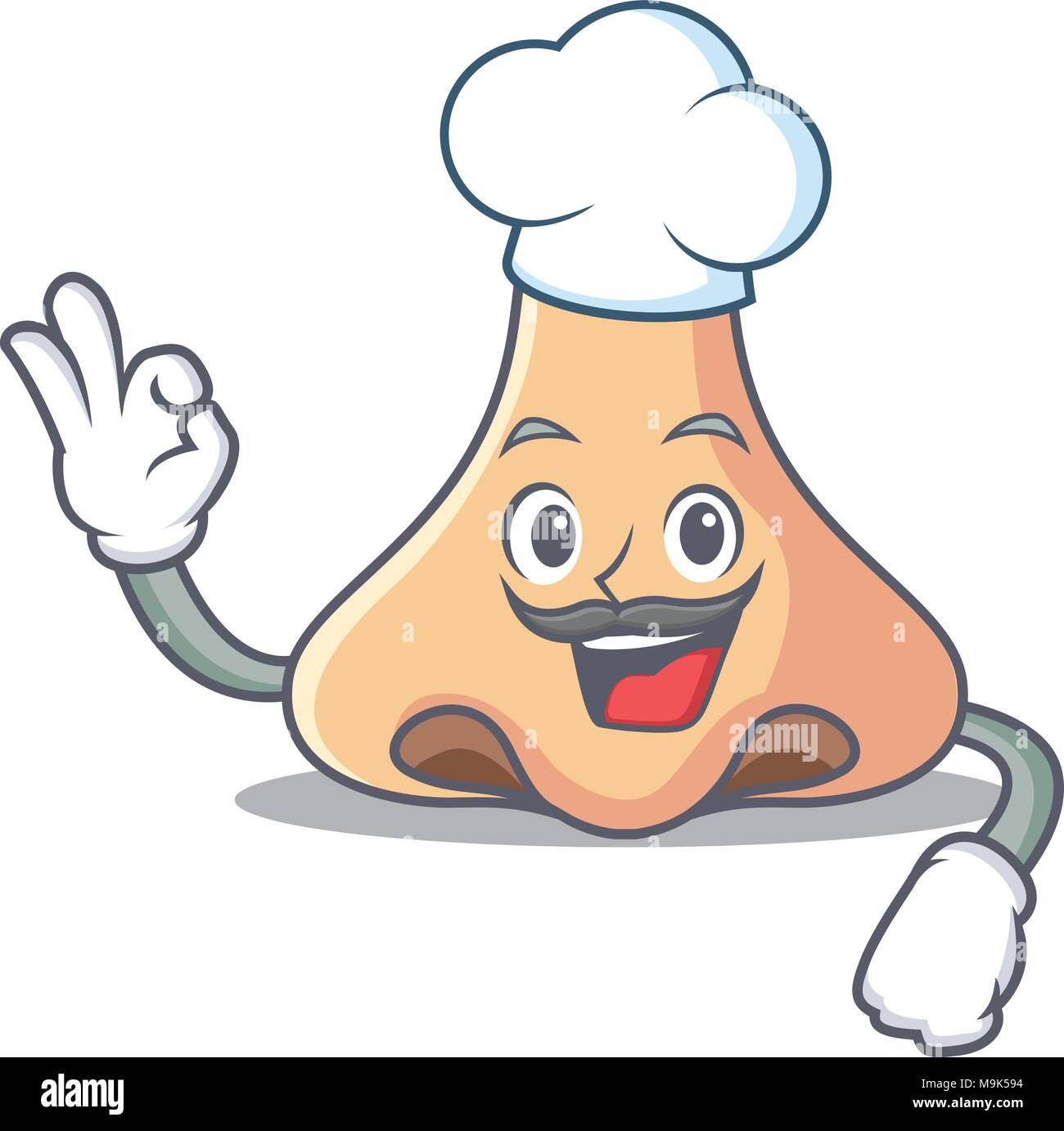 Chef nose character cartoon style Stock Vector Image & Art - Alamy