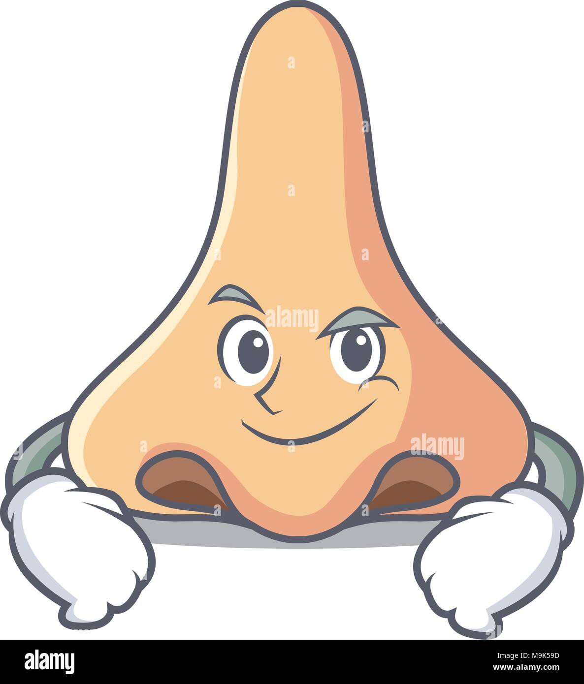 Smirking nose character cartoon style Stock Vector Image & Art - Alamy