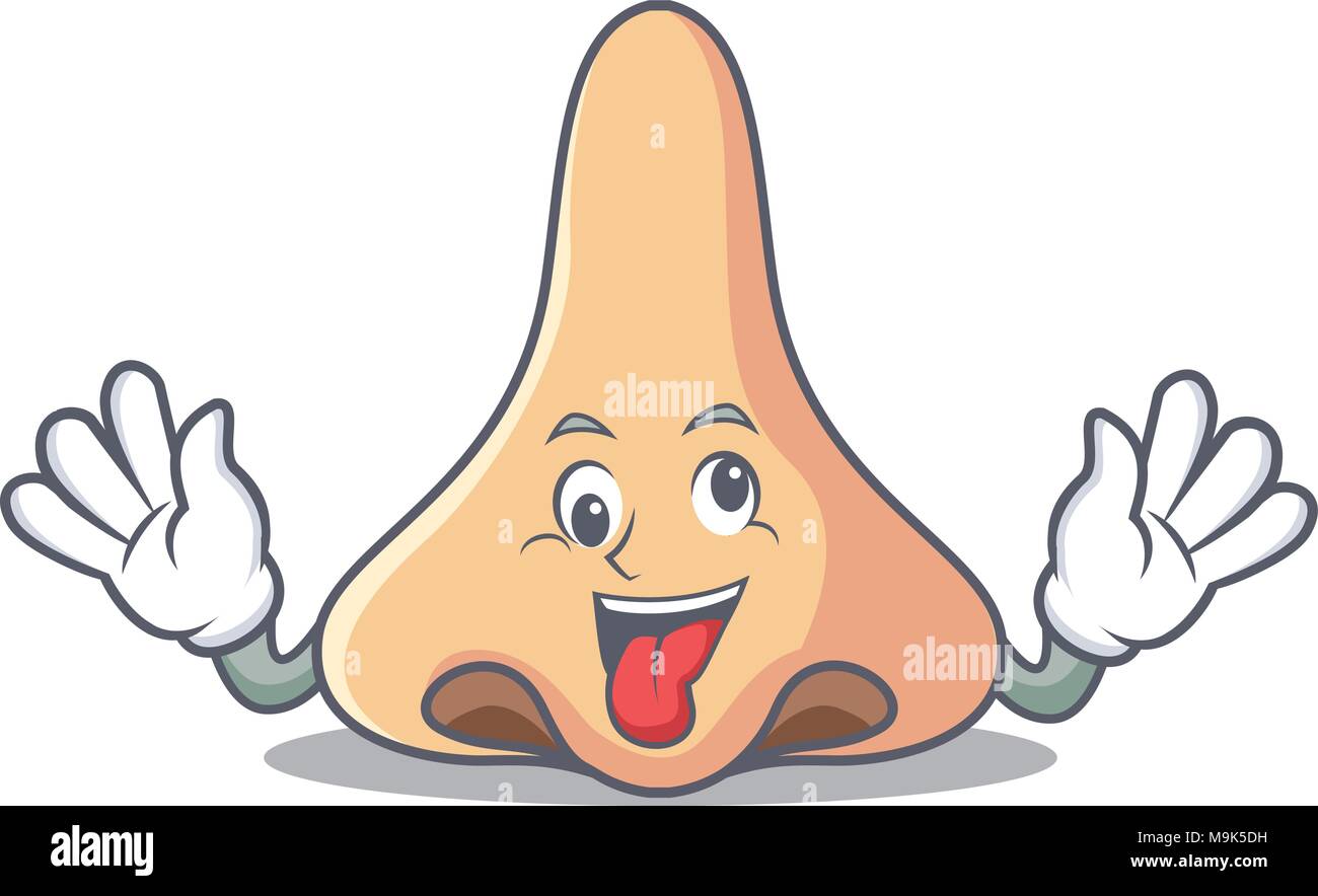 Crazy nose mascot cartoon style Stock Vector Image & Art - Alamy