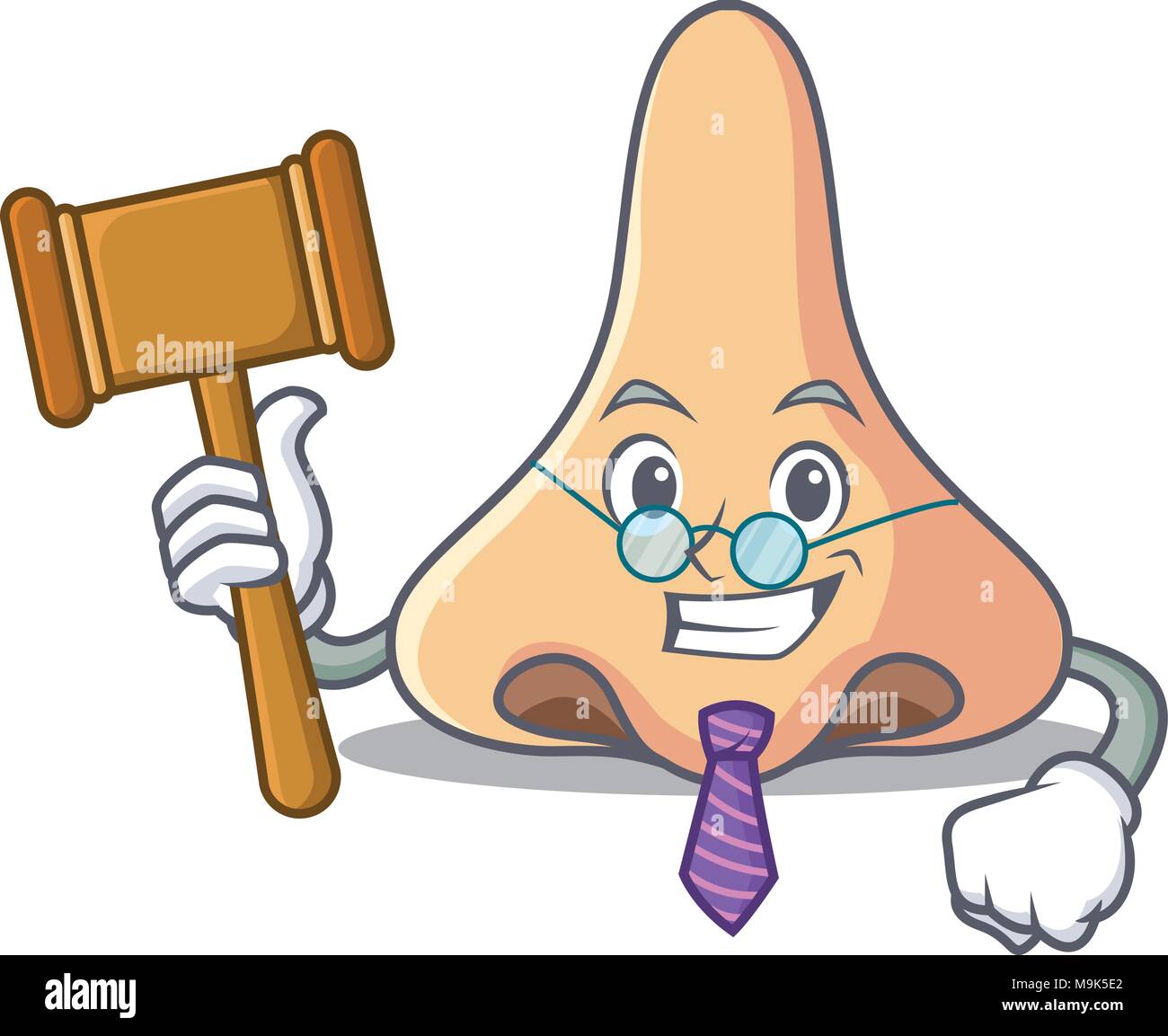 Judge nose mascot cartoon style Stock Vector Image & Art - Alamy
