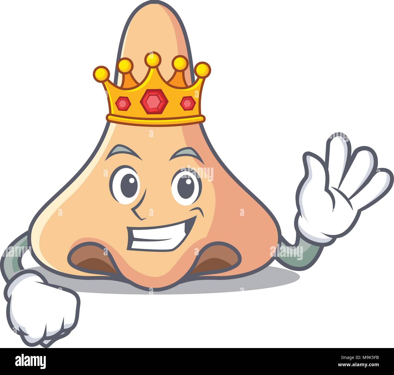 King nose mascot cartoon style Stock Vector Image & Art - Alamy