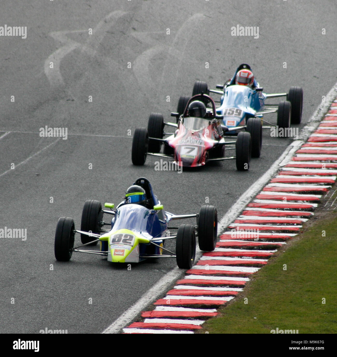 formula ford racing cars in action Stock Photo - Alamy