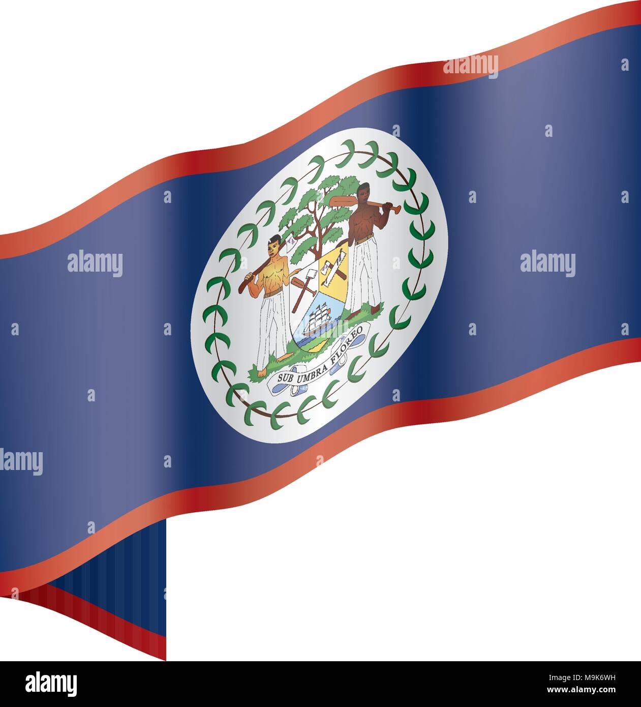 Belize flag, vector illustration Stock Vector Image & Art - Alamy