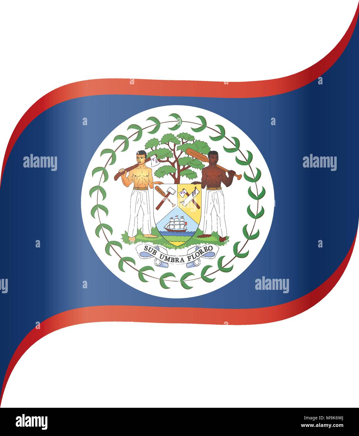 Belize flag, vector illustration Stock Vector Image & Art - Alamy
