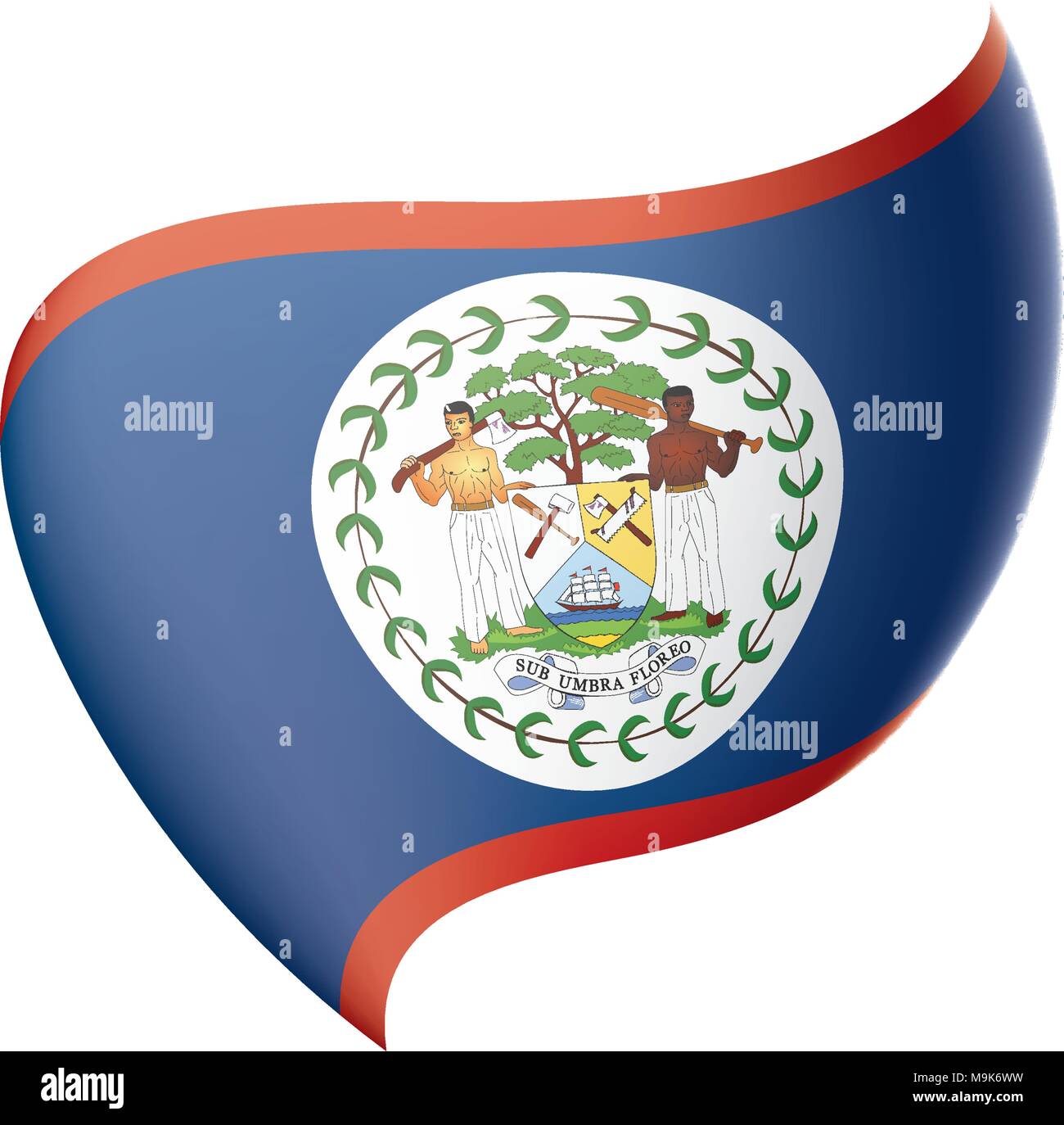 Belize flag, vector illustration Stock Vector Image & Art - Alamy