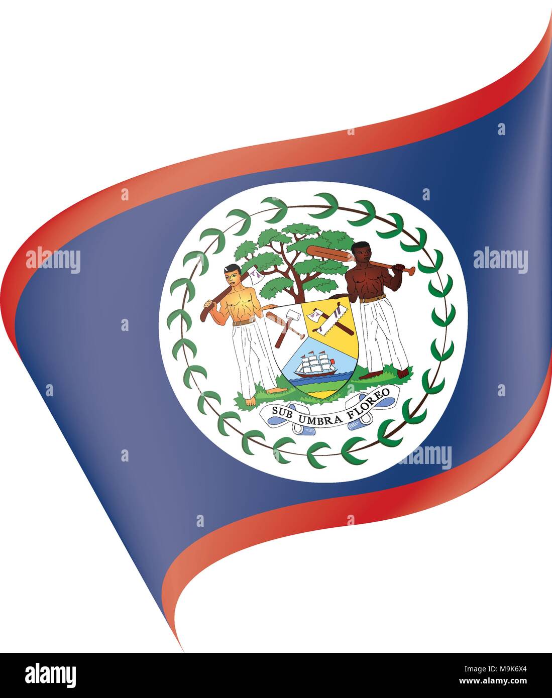 Belize flag, vector illustration Stock Vector Image & Art - Alamy