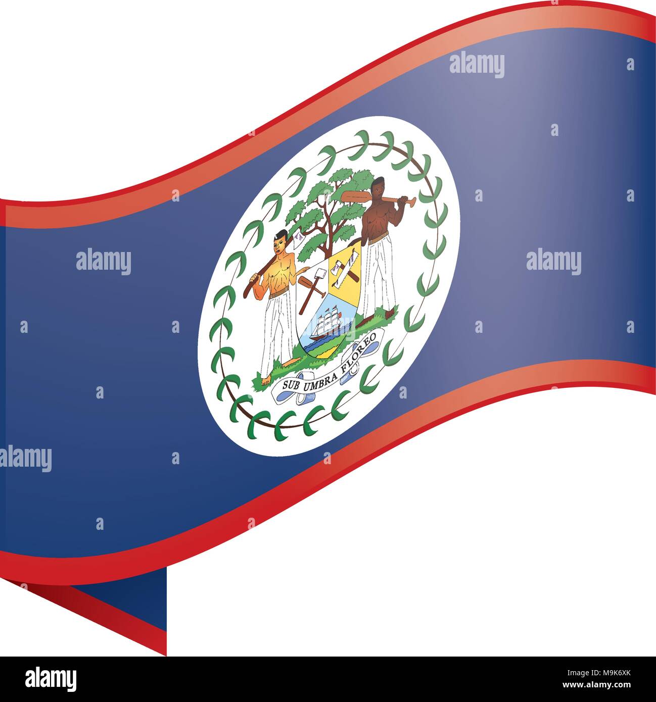 Belize flag, vector illustration Stock Vector Image & Art - Alamy