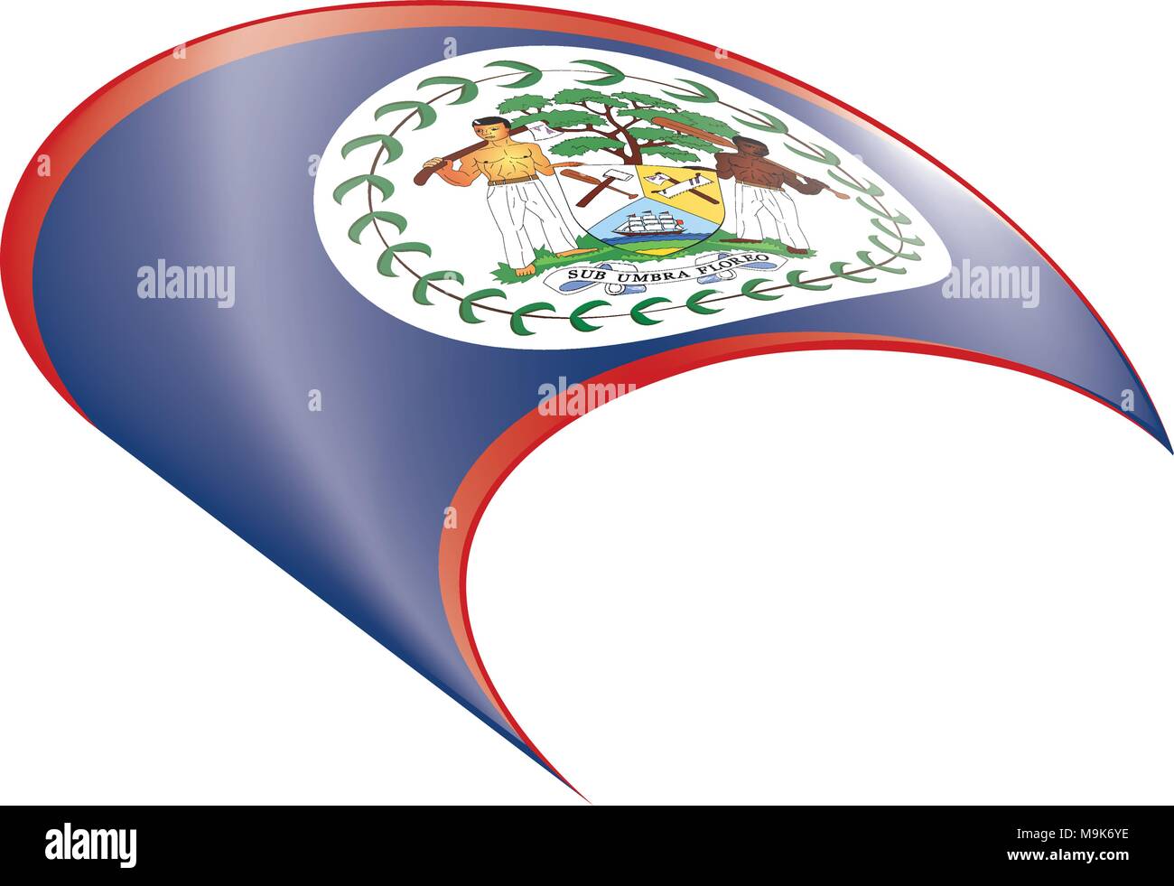Belize flag, vector illustration Stock Vector Image & Art - Alamy