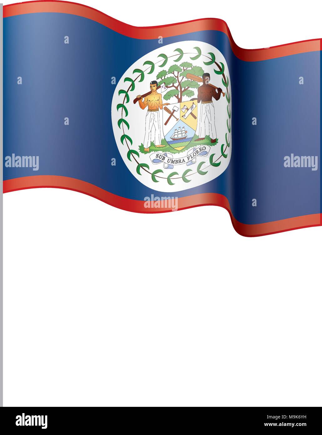 Belize flag, vector illustration Stock Vector Image & Art - Alamy