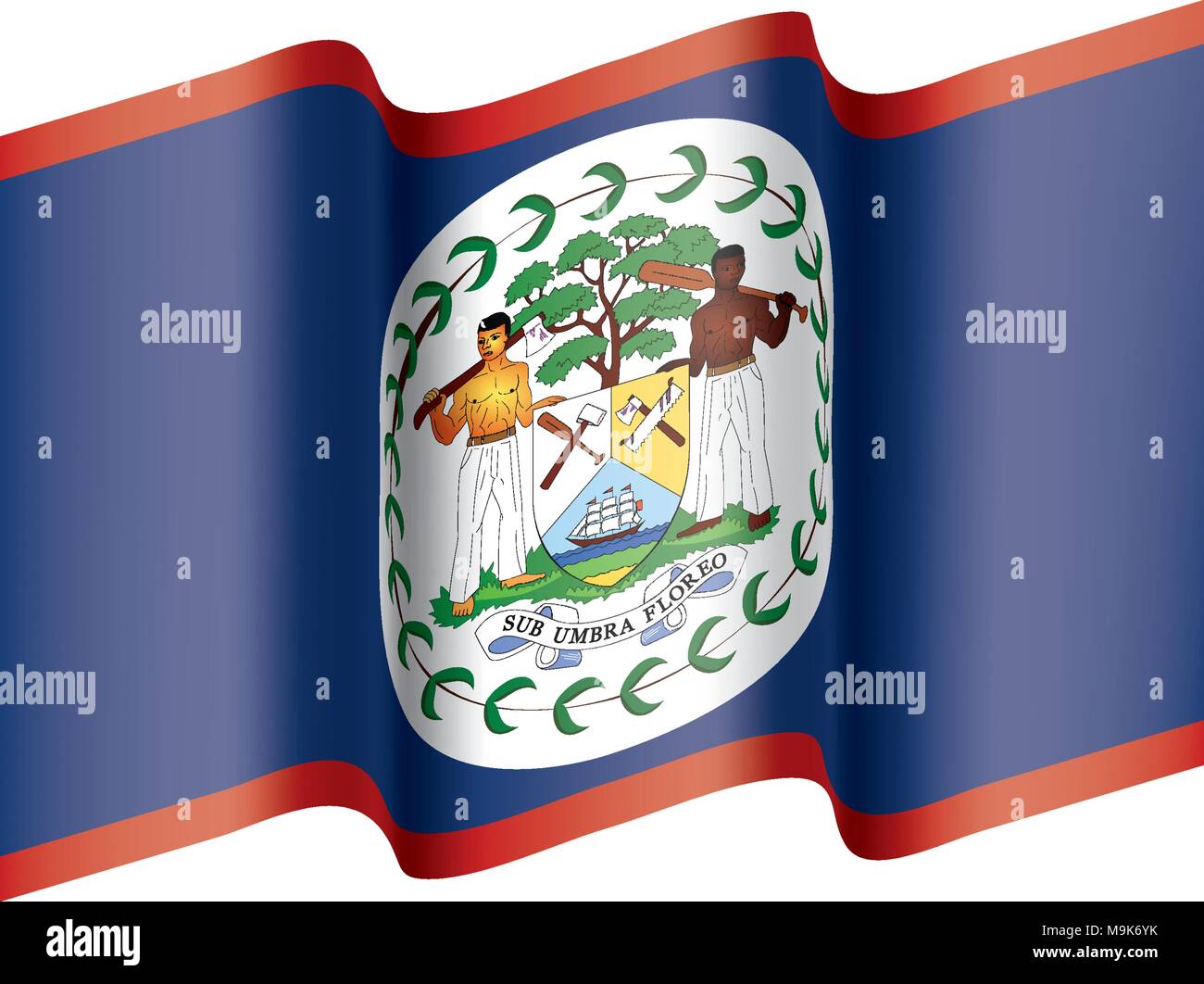 Belize flag, vector illustration Stock Vector Image & Art - Alamy