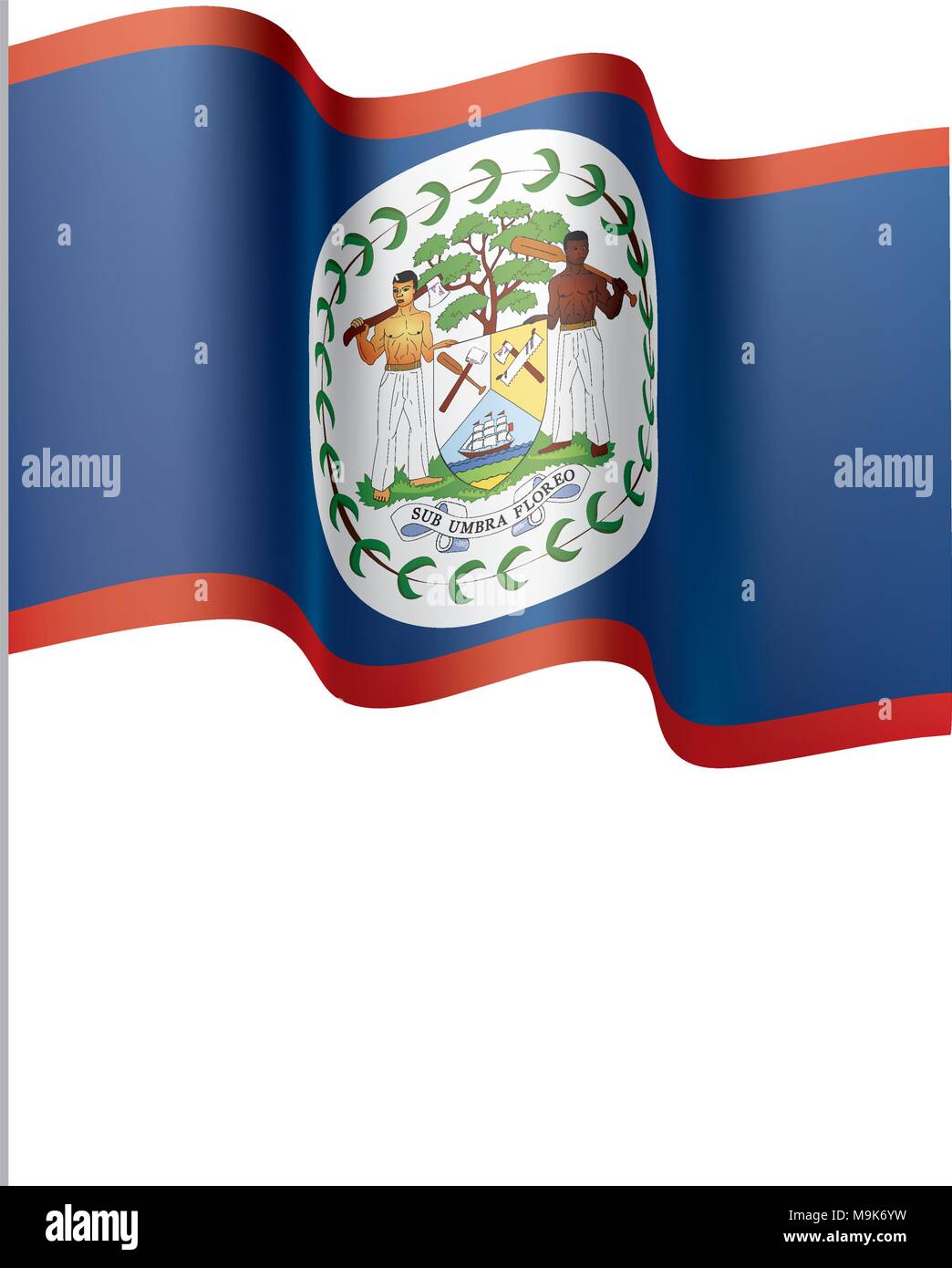 Belize flag, vector illustration Stock Vector Image & Art - Alamy