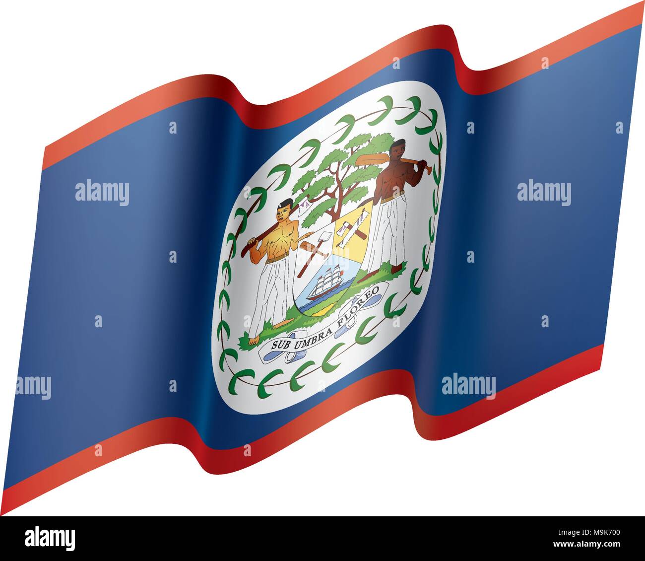 Belize flag, vector illustration Stock Vector Image & Art - Alamy