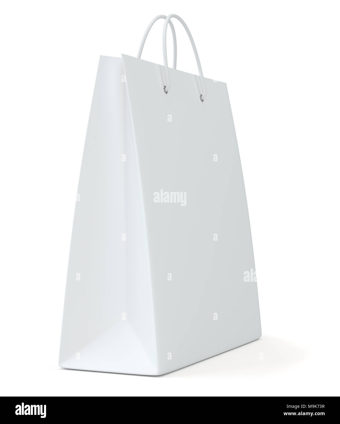 Empty Shopping Bag on white background rendering for advertising and ...