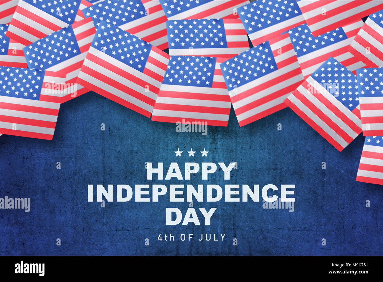 American flag with Happy Independence day text. Happy Independence day ...