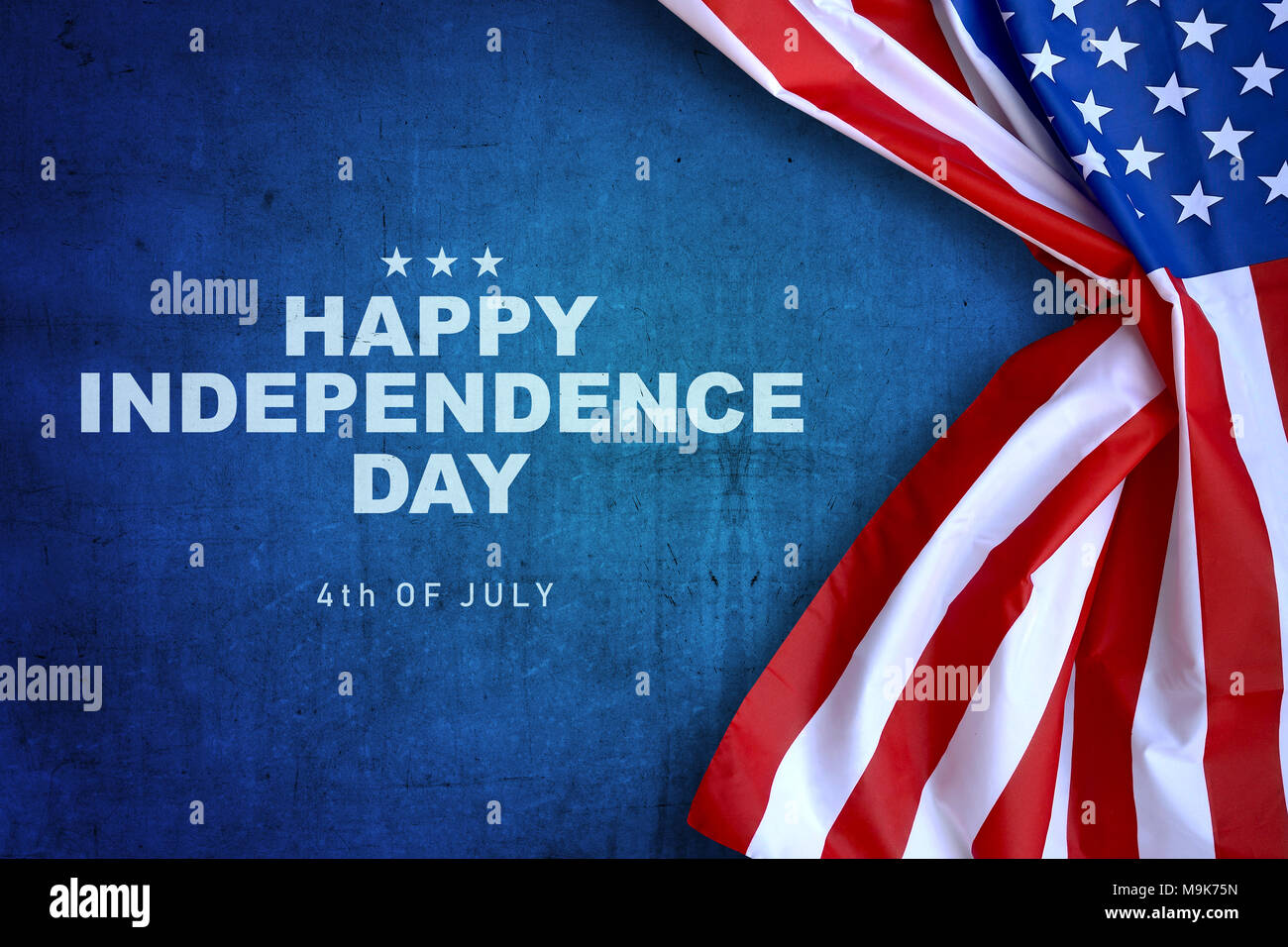 Happy Independence day message with american flag. Happy Independence ...