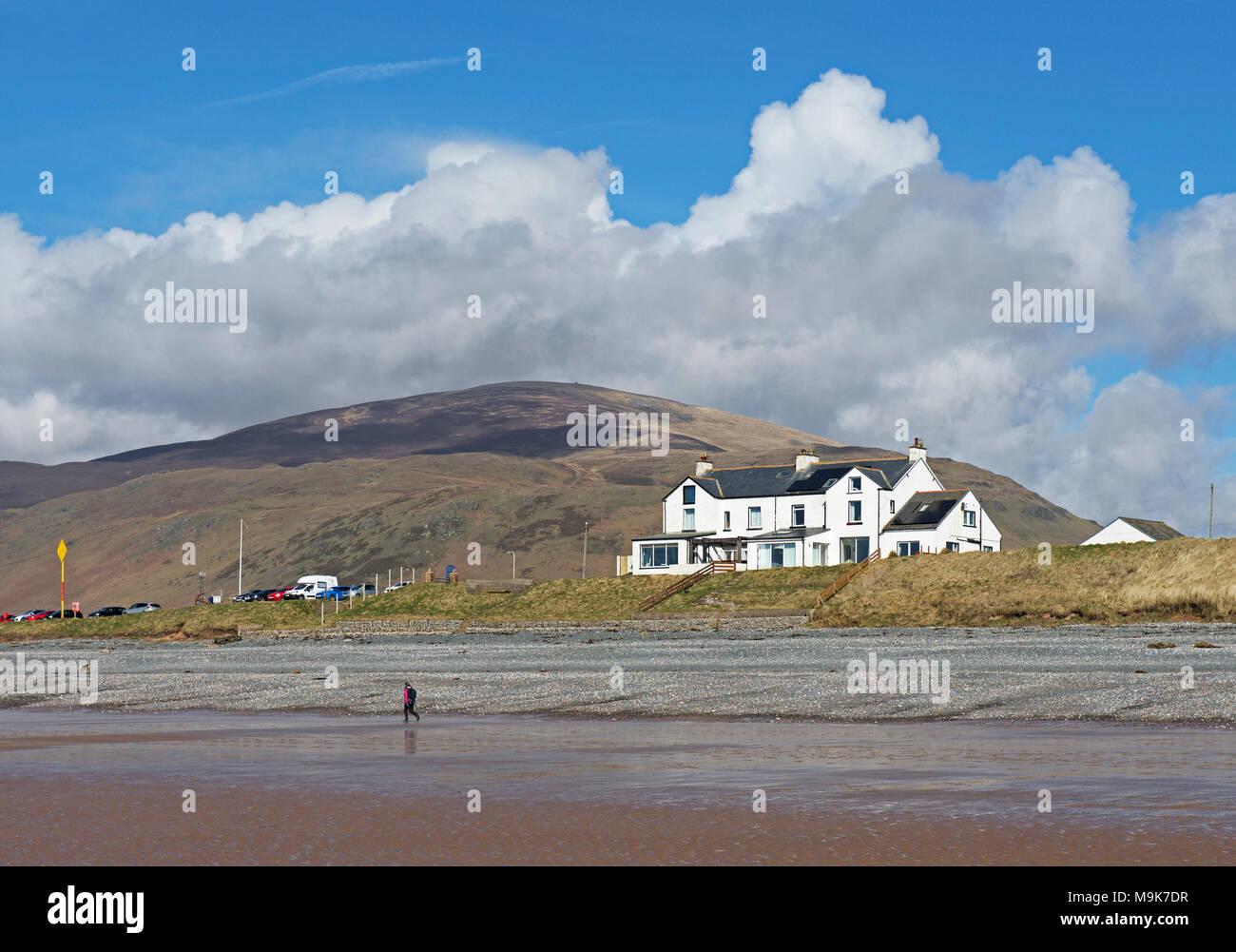 Silecroft beach and hill, Black Combe, West Cumbria, England UK Stock ...