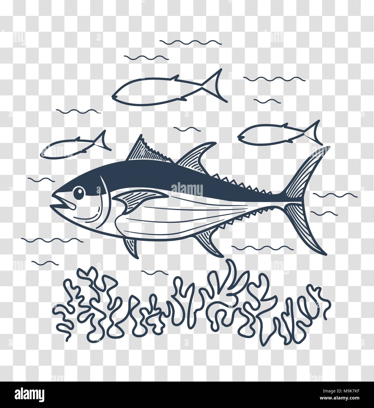 Fishing in atlantic Stock Vector Images - Alamy