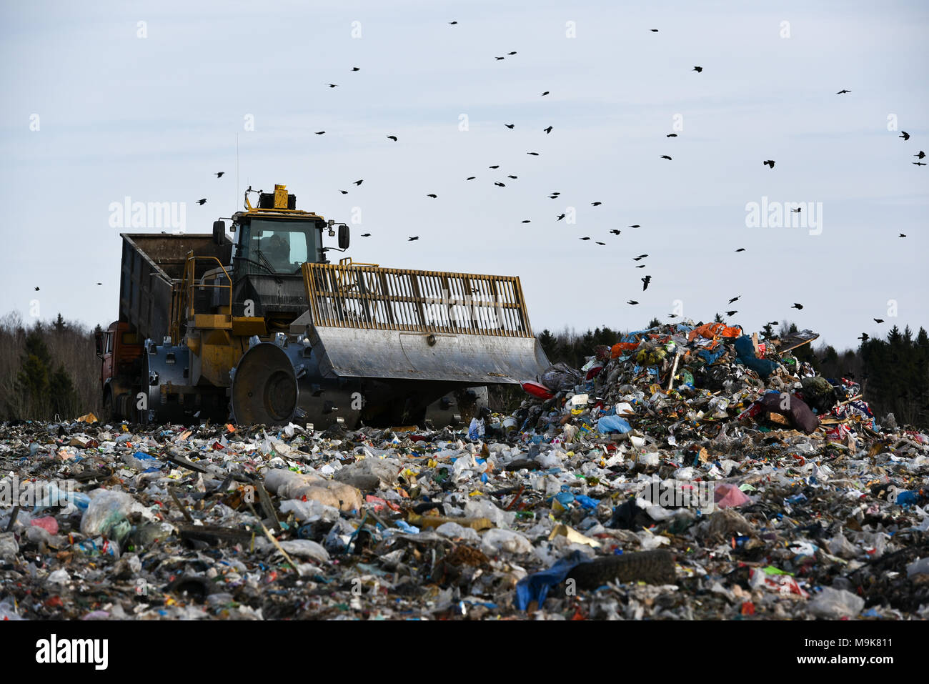 Dozer landfill hi-res stock photography and images - Alamy