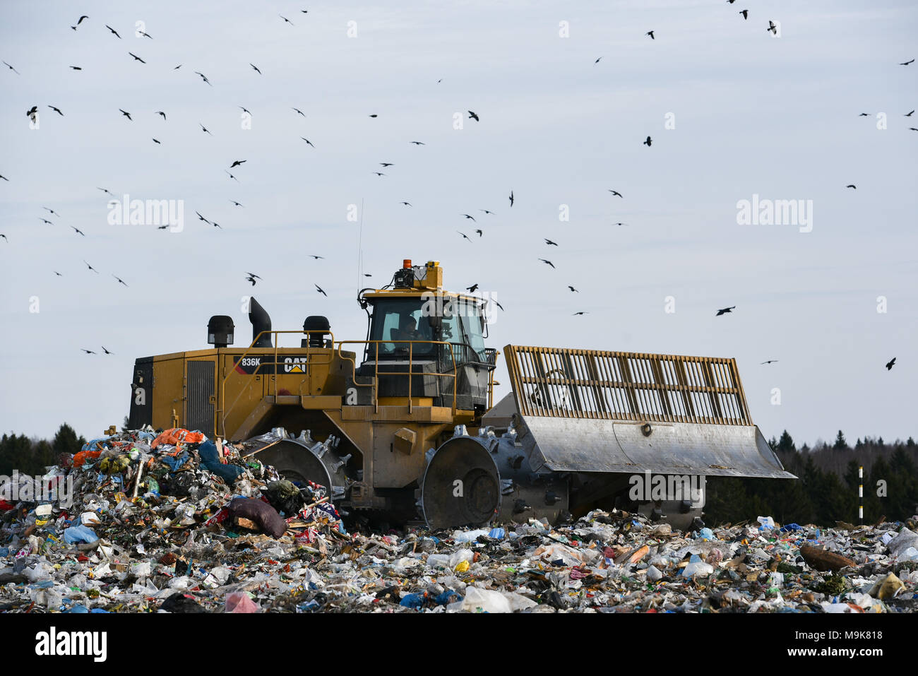Dozer landfill hi-res stock photography and images - Alamy