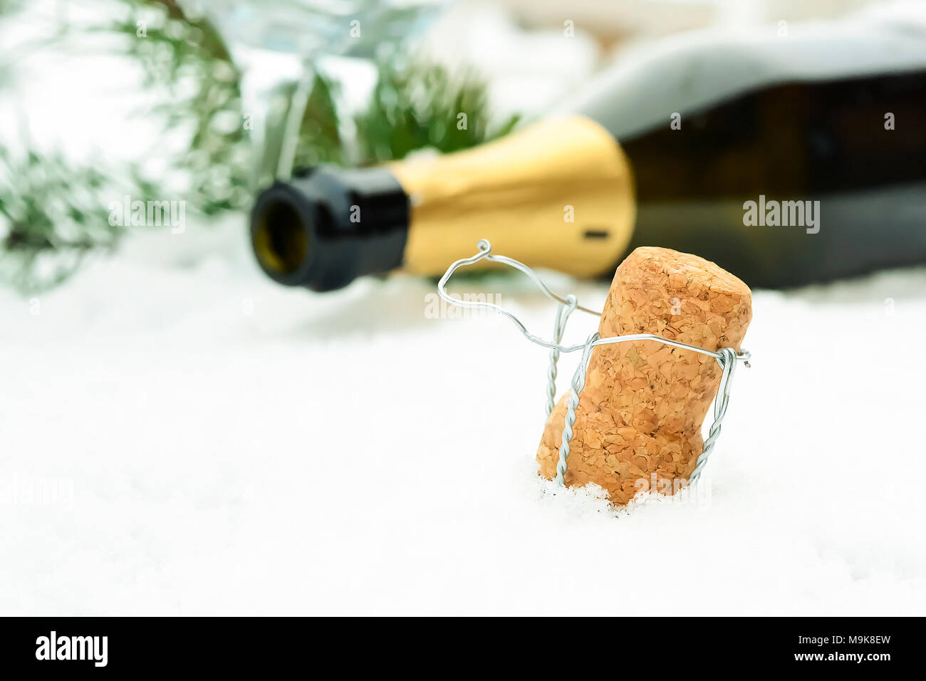 Snow champagne hi-res stock photography and images - Alamy