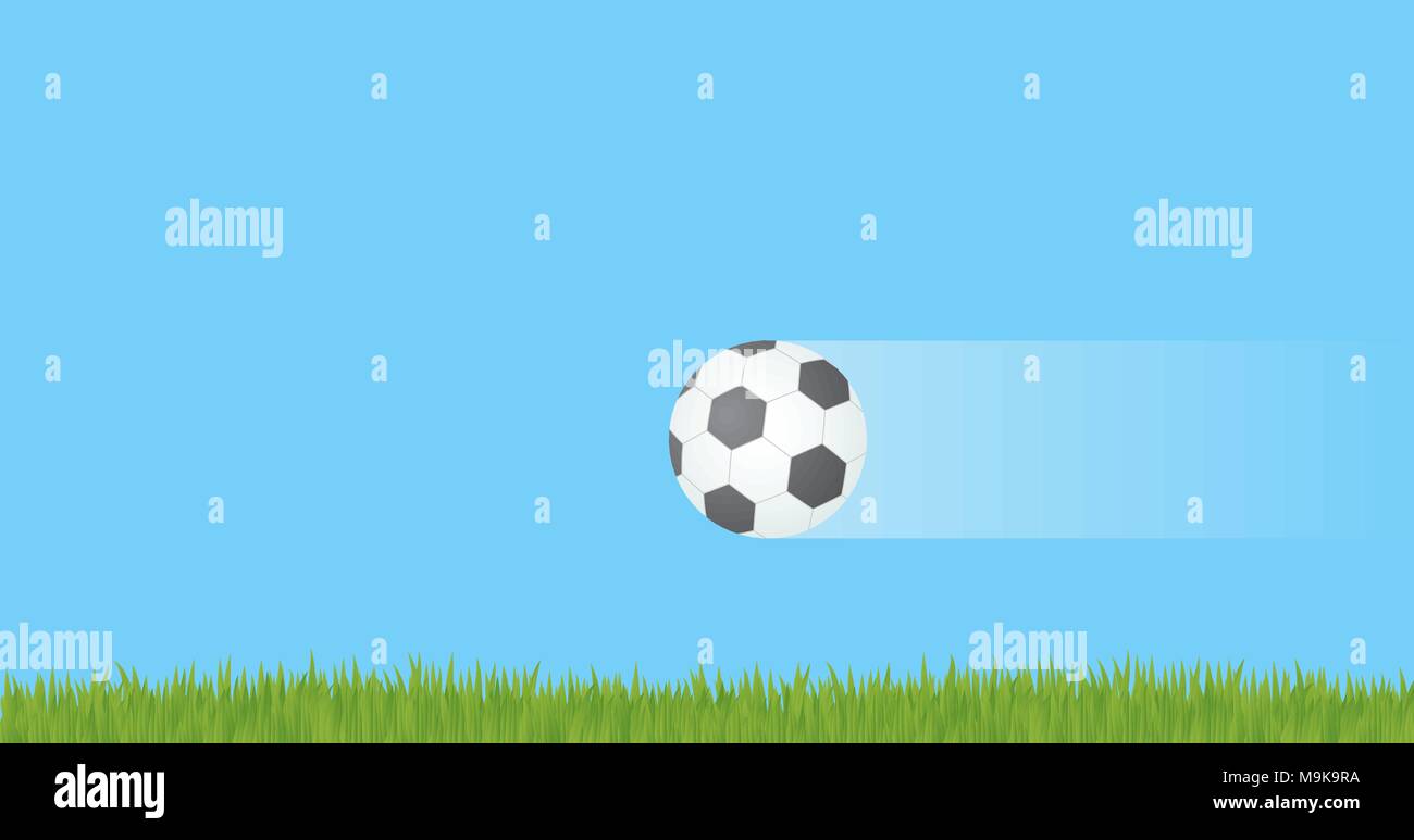 Football ball in goal Stock Vector Images - Alamy